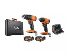 AEG COMBO JP18I2 202C BRUSHED TWIN PACK SET ŞARZLI MATKAP Şarjlı Matkap AEG